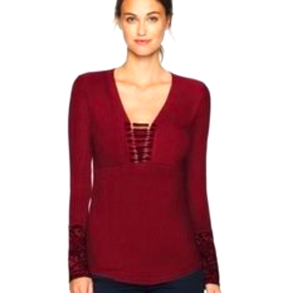 William Rast | Tops | William Rast Adeline Rhubarb Top | Poshmark